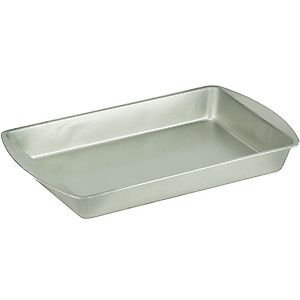 DecorRack 12.8 x 7.5 Inch Nonstick Brownie Tray, Deep Cookie And Biscuit Baking Pan, Durable Bakeware For Oven