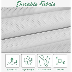 MISSLO 70" Bridal Wedding Gown Dress Garment Bag with Accessories Pouch Large Travel Garment Cover 8" Gusset (White)