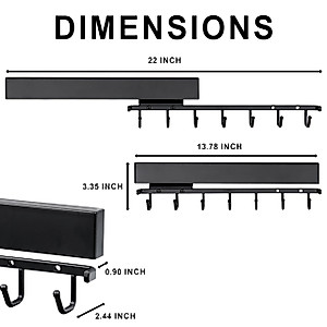 Pull Out Belt Rack for Closet - Premium Steel Sliding Belt Organizer for Closet Organization, Space- Saving Hanger for Belts, Easy Access Belt Holder for Closet