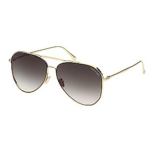 Tom Ford CHARLES-02 FT 0853 Gold/Grey Beige Shaded 60/13/145 men Sunglasses
