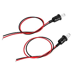 EBTOOLS for car Alarm led Light Fake car Alarm, Blinking led car Alarm Light 1 Pair DC 12V Car LED Alternating Alarm Dash Mount Light Flashing red led 12v