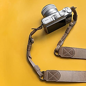 MegaGear SLR, DSLR Sierra Series Genuine Leather Camera Shoulder or Neck Strap