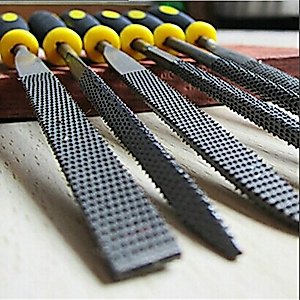 WYZBEN Mini File Set Microtech Needle Rasp Filling Tool Woodworking Files Hobby Hand DIY Folder Metal Filing Flat Wood Carving Tools - (Color: CD-140)