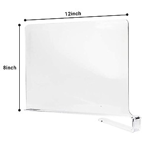 Whirlbliss Shelf Dividers- Shelf Dividers for Closet Organization- Clear Shelf Dividers for Closets-Acrylic Shelf Dividers- Closet Dividers for Shelves- Closet Shelf Divider for Bedroom-Kitchen-Office