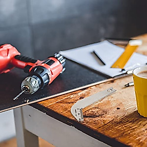 iplusmile Drill Gauge Stainless Steel Drill Point Gage 118 Degree Drill Bits Angle Gage Grinding Gauge Sharpening Tool (Silver)