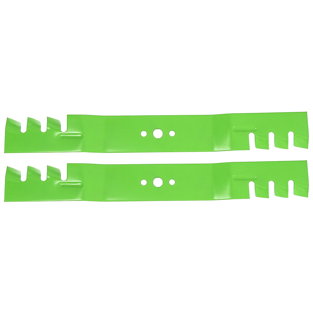 8TEN LawnRAZOR Mower Blade for AYP Husqvarna 20 inch Decks 850972 145106 532850972 532145106 (Toothed Mulching) 2 Pack