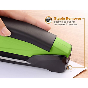 Bostitch InPower Spring-Powered Desktop Stapler, Green (1123)