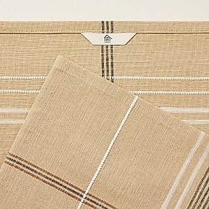 Hearth & Hand with Magnolia Rustic Plaid Flour Sack Kitchen Towel Khaki