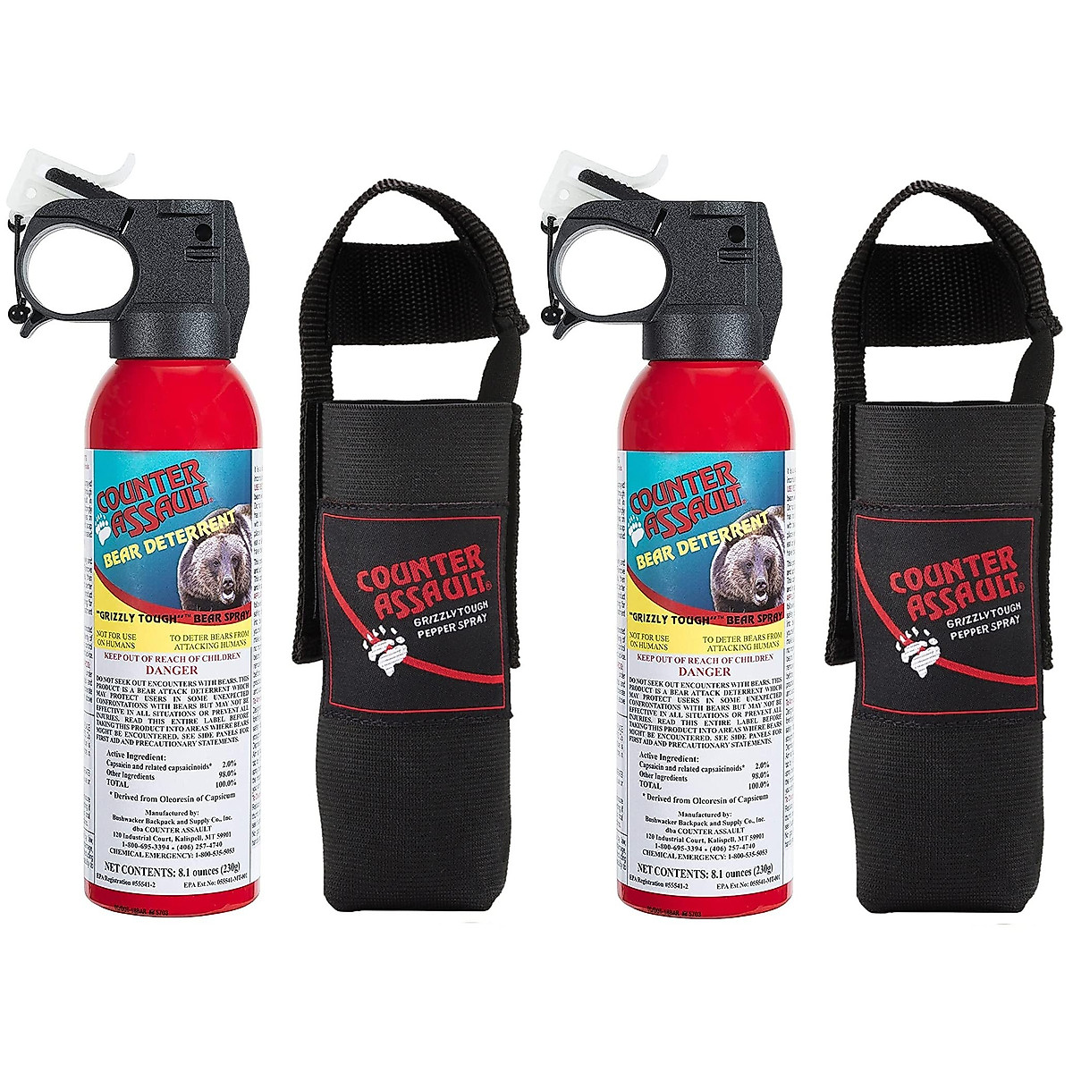 Counter Assault Bear Spray, 8.1 oz (Pack of 2)