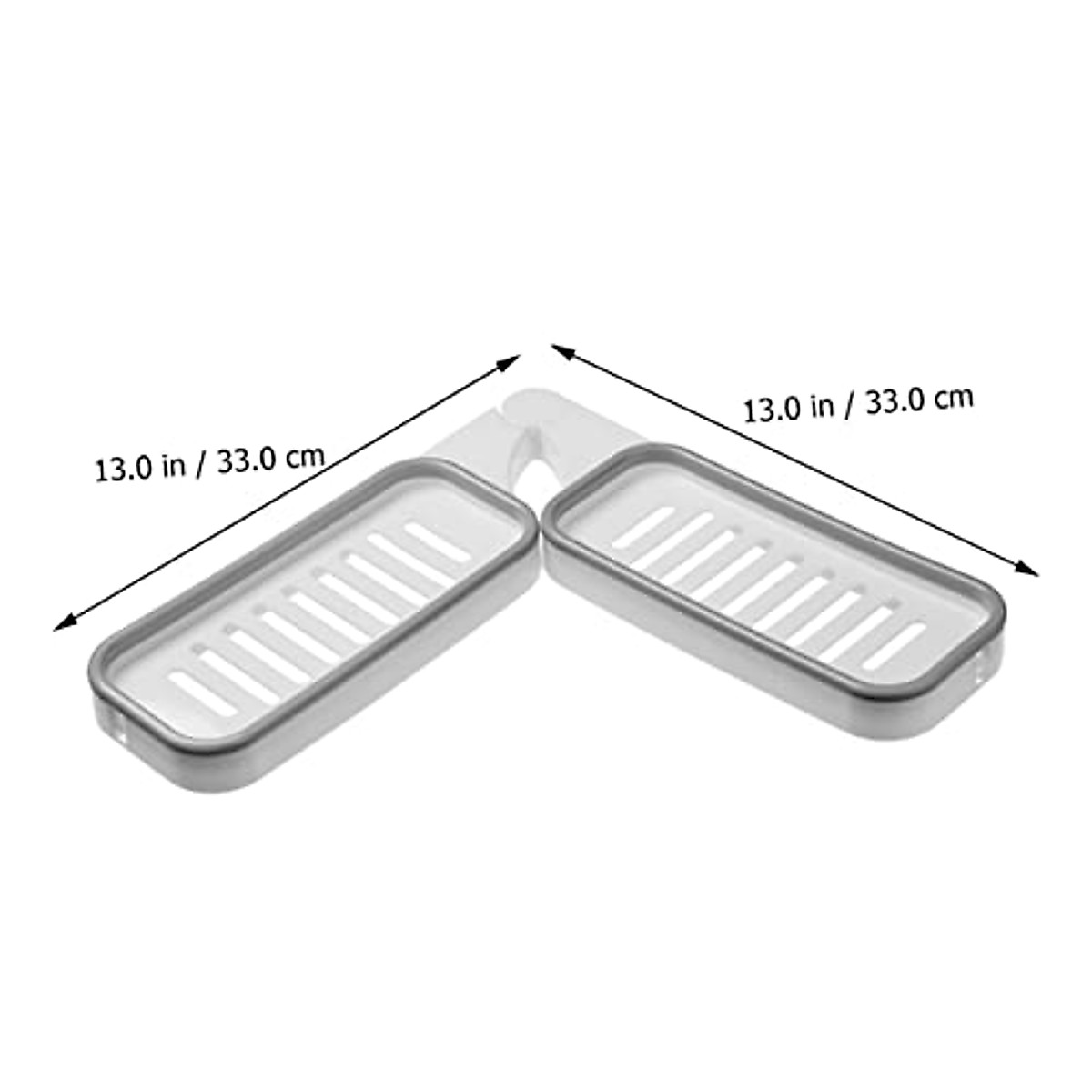 OSALADI Corner Shelf Sink Drain Rack Sink Storage Rack Wall Coner Shelf Draining Wall Shelf Bathroom Wall Shelf Bathroom Wall-Mount Rack Commodity Shelf Bathroom Finishing Rack Pp 1pc