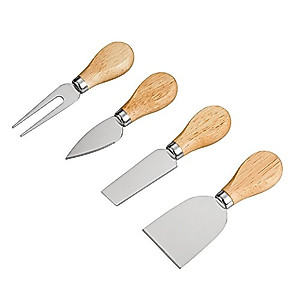 YXChome 4 Cheese Knives Set-Mini Knife, Butter Knife & Fork