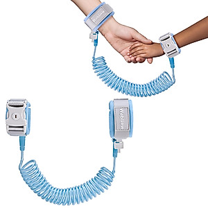 Reflective Anti Lost Wrist Link, Toddler Safety Leash with Key Lock, Safety Wrist Leash for Toddlers, Babies & Kids 8.2 feet