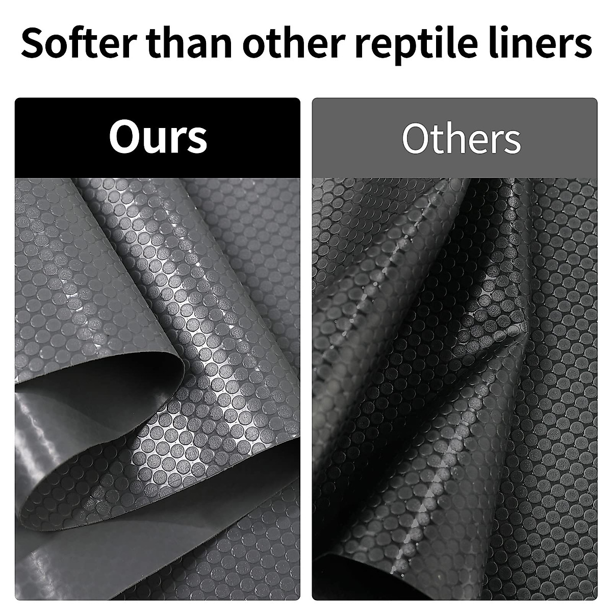 Reptile Carpet, Bearded Dragon Tank Accessories, Terrarium Liner Bedding, Non-Adhesive Reptile Substrate Mat for Bearded Dragon, Leopard Gecko, Snake, Lizard, Tortoise, Iguana Reptile Tank(18x36")