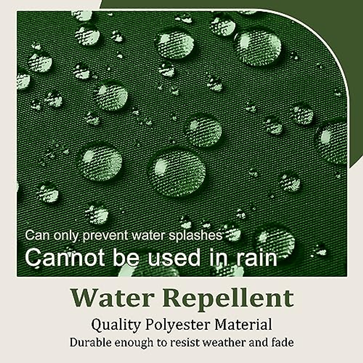 LOVTEX Indoor/Outdoor Tufted Seat Cushions for Patio Furniture Set of 2, 19x19 in Green Outdoor Chair Cushions - Overstuffed Patio Furniture Cushions for Wicker Chair with Round Corner