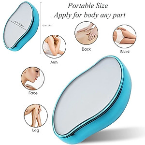 Crystal Hair Eraser, 2023 Magic Crystal Hair Remover, Hair Eraser for Women and Men, Painless Exfoliation Magic Hair Removal Tool, Crystal Hair Remove