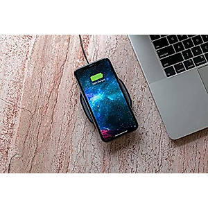 mophie Wireless 10W Charging Pad - Made for Apple Airpods, Iphone 11 Pro Max / XS Max, iPhone 11 Pro / XS, Iphone 11 / XR and Other Qi-Enabled Devices - Black, Model: 409903381