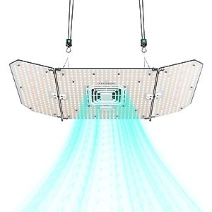VIVOSUN AeroLight Wing AW200SE, LED Grow Light 200W with Integrated Circulation Fan, Compatible with App, Used with Growhub Controller E42A/E25 to Achieve More Functions for 4x2/3x3 Grow Tent