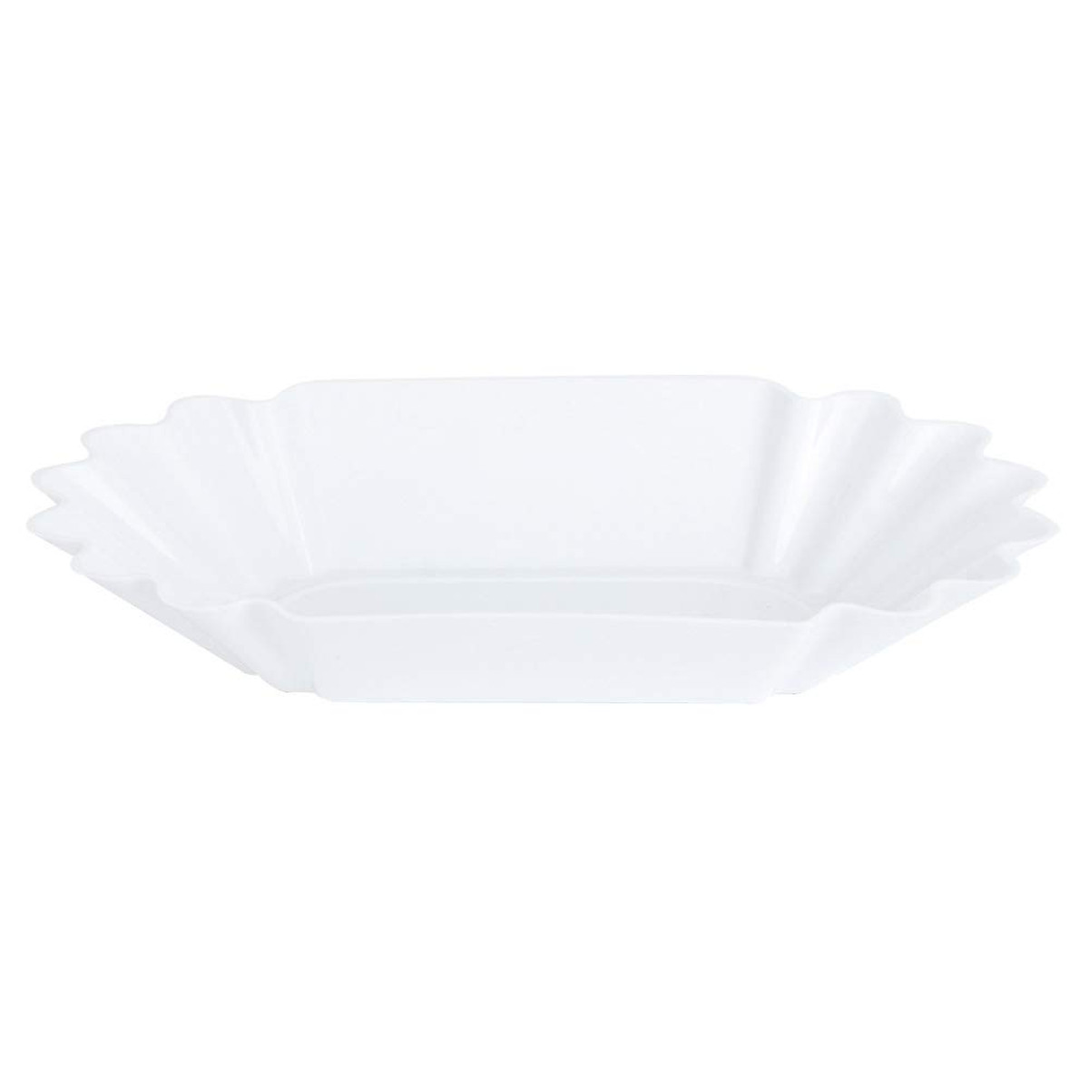 Coffee Bean Tray, Food Coffee Bean Display Dish Sample Tray Storage Container Kitchen Accessory(White)