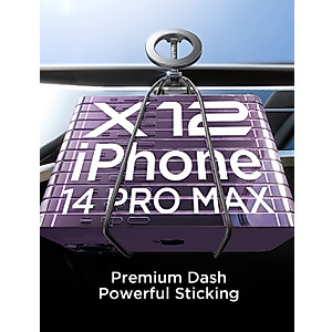 LISEN for MagSafe Car Mount, [20 Strong Magnets] Magnetic Phone Holder for Car, Hands Free Phone Holder Mount for Car Fit for iPhone 15 14 13 12 Pro Max Plus Mini MagSafe Case, Silver