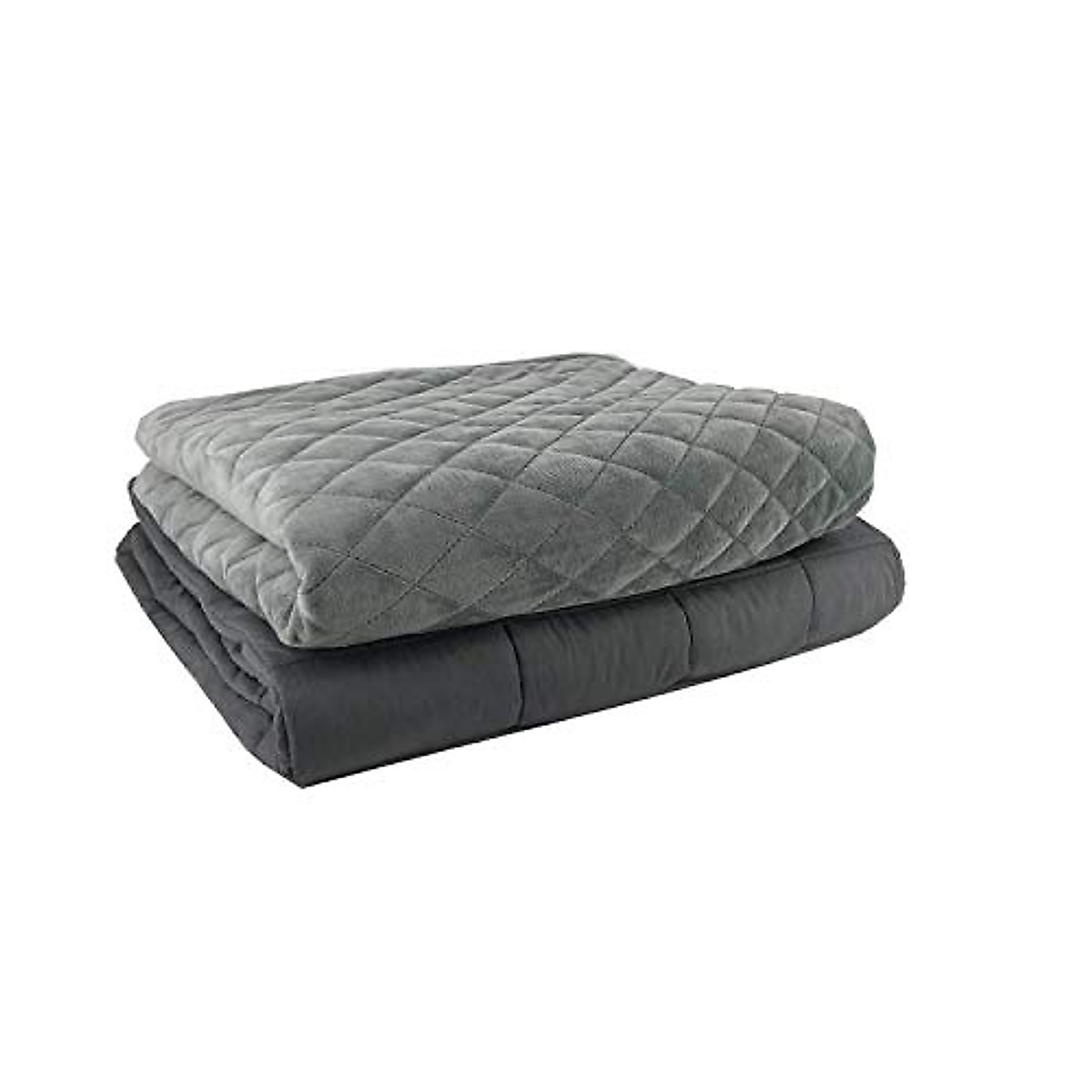 Waowoo Weighted Blanket 15 pounds with Queen Size Cover Set Bundle