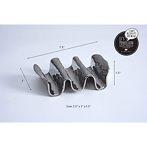 Pampa Bay Porcelain Taco Holder, White (1)