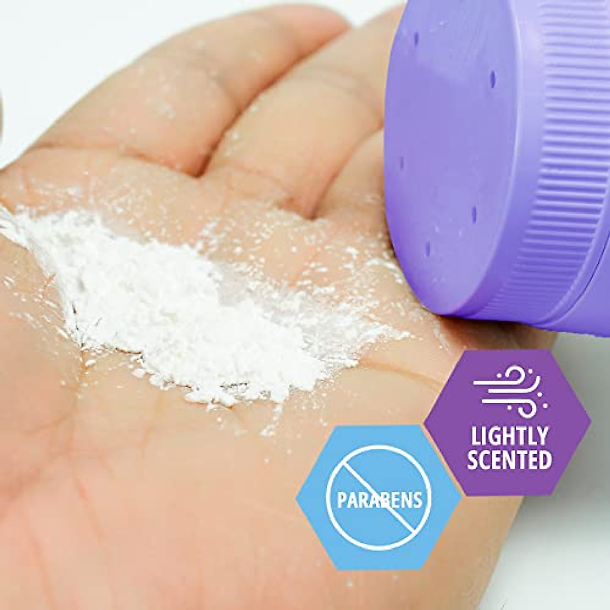 MED PRIDE Premium 100% Talc Free Baby Powder - Pure Cornstarch Absorbent Baby Powder for Odor & Moisture Protection- Paraben-Free Soothing Dusting Powder for Diaper Rash, Chaffing - Lavender 13oz