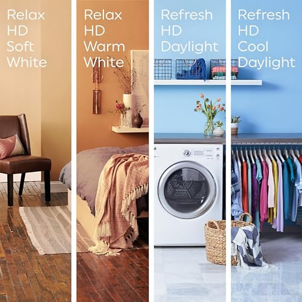 GE Refresh LED Light Bulbs, Candle Lights, 60 Watts, Daylight Clear Decorative B11 Bulbs, Medium Base (8 Pack)