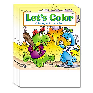 ZOCO - Let's Color - Coloring Books (25 Bulk Pack, Without Crayons) - Goodie Bag,Stocking Stuffers - Party Favors - Games, Puzzles, Fun Activities for Kids