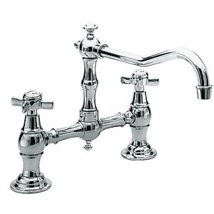 Newport Brass 945/26 940 Series Two-Hole Kitchen Faucet, Polished Chrome