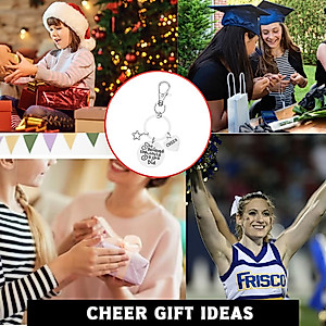 Sportybella Cheer Keychain, She Believed She Could So She Did Cheerleading Backpack Charm, Cheer Jewelry Gift for Cheerleaders and Cheer Teams