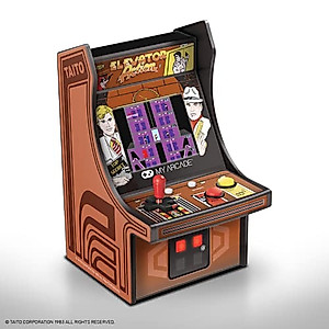 My Arcade Micro Player Mini Arcade Machine: Elevator Action Video Game, Fully Playable, 6.75 Inch Collectible, Color Display, Speaker, Volume Buttons, Headphone Jack, Battery or Micro USB Powered