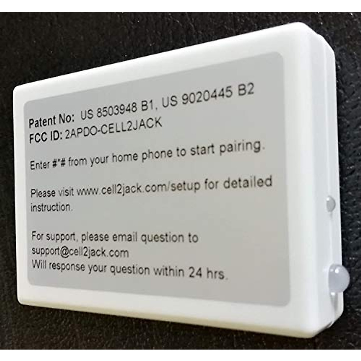 Cell2jack - Cellphone to Home Phone Adapter - Make and Receive Cell Phone Call on Your landline Phone Free