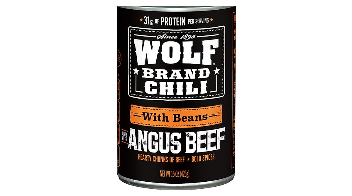 WOLF BRAND Angus Chili with Beans - Hearty Meal Ready