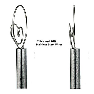 Jillmo Danish Dough Whisk, 12inch Stainless Steel Whisk