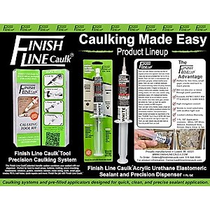 Finish Line Caulk Tool Precision Caulking System Starter Set