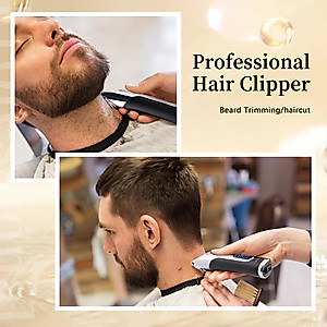 VAGARY VG-5817 Hair Clippers for Men Professional, Titanium-Coated Ceramic Blade Cordless Trimmer Men Cutting Kit Barbers Haircut Electric Grooming Machine