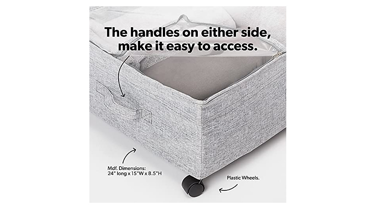 Dormify Storage Bin on Wheels - Easy Underbed Solution