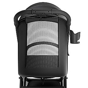 Mompush Nova Baby Stroller, Spacious Seat & Lie-Flat Mode, Toddler Stroller with Large UPF 50+ Canopy, Compact Folding with One Hand, Infant Stroller for Birth to 50 LB