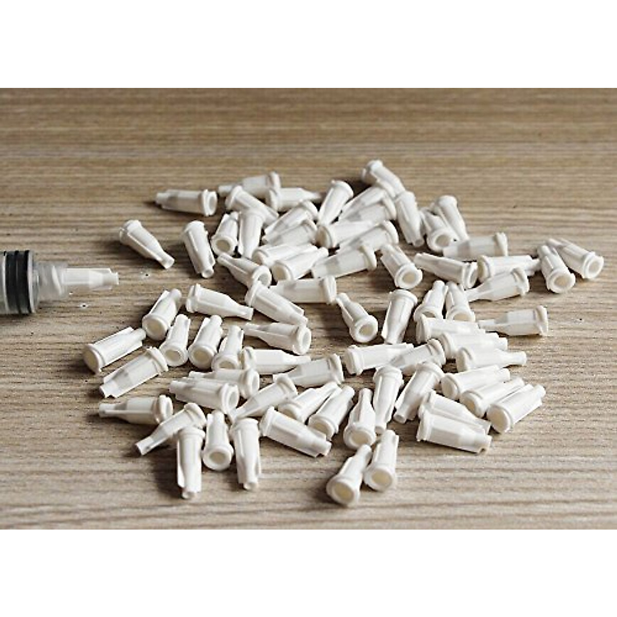 Luer Lock Syringe Tip Caps Screw Threads Dispensing Stop Caps 1000 Pieces (White)