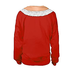 Christmas Sweater Denim Vest Tops Xmas Holiday Tshirt tee Shirt Asymmetric Hem Work Office Cardigans Sweaters Beaded Plus Size Lightweight Jacket Sweatpants Women Shirts