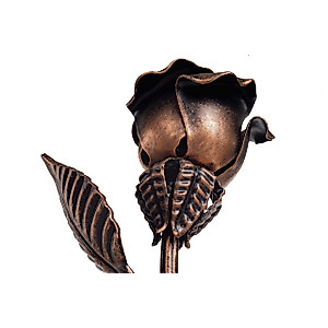 MetalArt Copper Rose (Rose + Personalized Stand)
