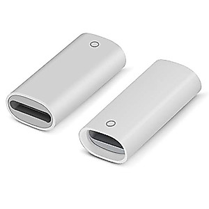 Jiunai 2 Pack Adapter Compatible with Apple Pencil Adapter Female to Female Charging Adapters Lightning Cable Adapter for iPad Pro Apple Pencil