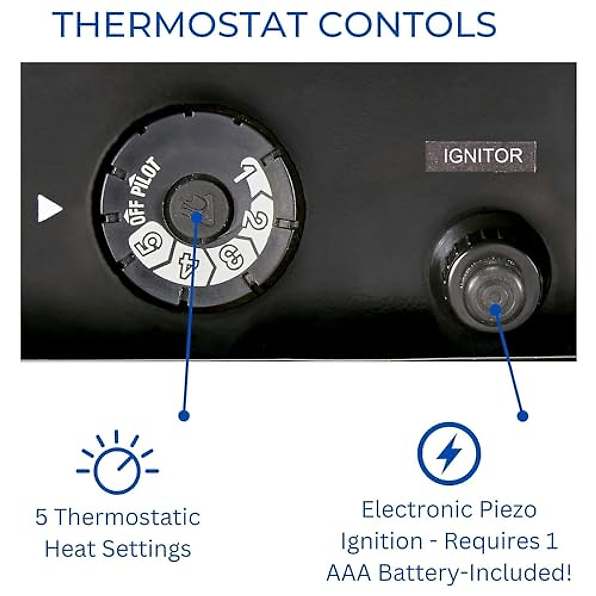 Duluth Forge DLS-18T-2 Dual Fuel Ventless Fireplace Logs Set with Thermostat, Use with Natural Gas or Liquid Propane, 30000 BTU, Heats up to 1000 Sq. Ft, Stacked Red Oak, 18 Inches