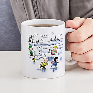 CafePress Peanut Gang Snow Scene Ceramic Mug Ceramic Coffee Mug, Tea Cup 11 oz
