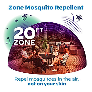 Thermacell E-Series Rechargeable Mosquito Repeller with 20’ Mosquito Protection Zone; 2 Pack Bundle, Charcoal; Includes 24-Hr Repellent Refill; Bug Spray Alternative; Scent Free
