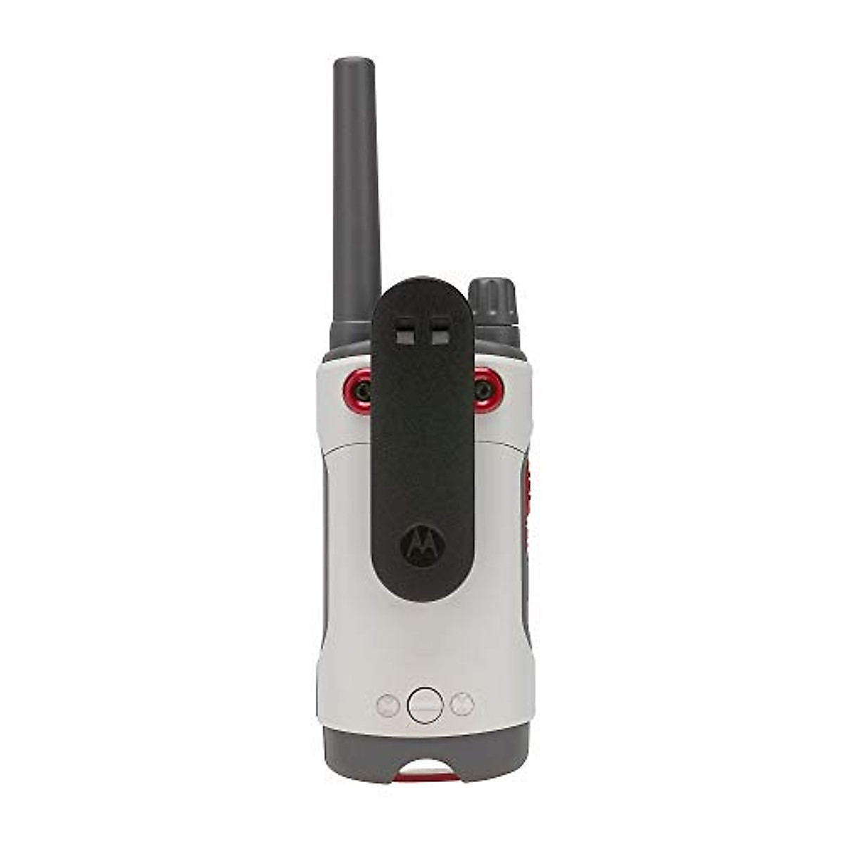 Motorola Solutions, Portable FRS, T482, Talkabout, Two-Way Radios, Red Cross, Emergency Preparedness, Rechargeable, 22 Channel, 35 Mile, White W/Red, 2 Pack