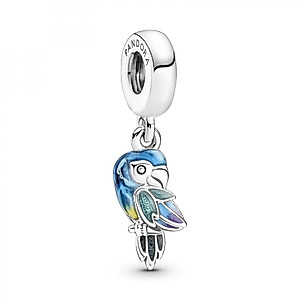 Pandora Jungle Paradise Parrot Dangle Charm Bracelet Charm Moments Bracelets - Stunning Women's Jewelry - Gift for Women - Made with Sterling Silver & Enamel