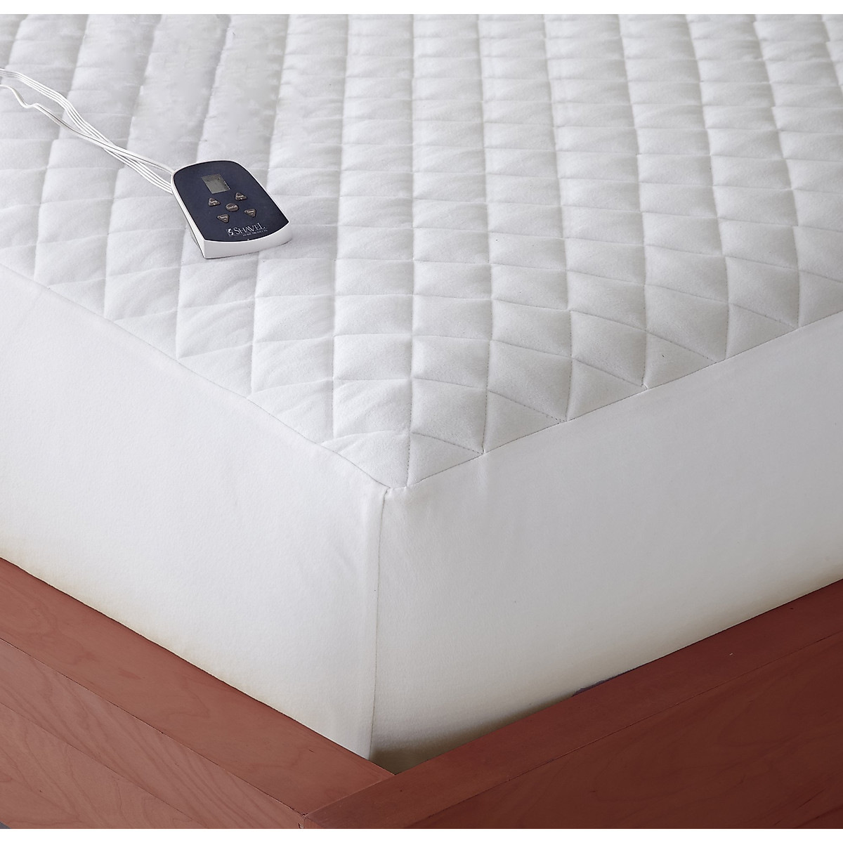 Thermee Micro Flannel Electric Mattress Pad, Twin, White
