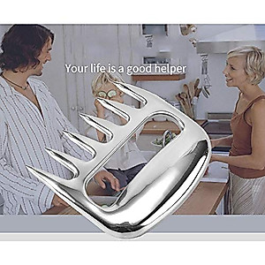 Bear claw， barbecue meat mincer，Meat Separator, stainless steel wire drawing meat mincer-barbecue and barbecue utensils, Meat Claws,Meat Shredder Claws，Shred and Cut Meats，a set of 2