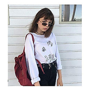 FEISEDY Vintage Small Rectangle Sunglasses Women Men Retro Trendy Square Metal Frame Sun Glasses B2295